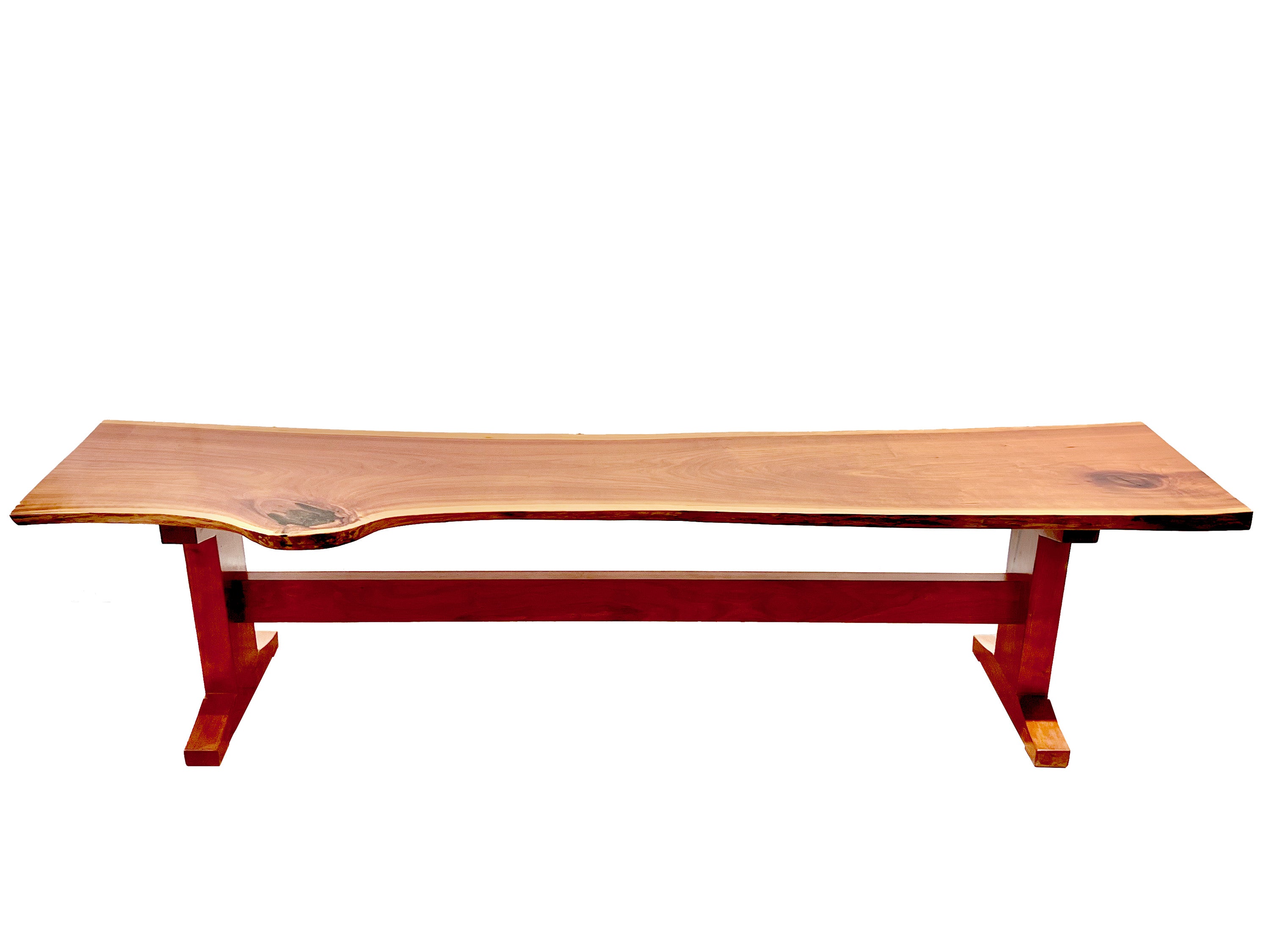 Blanchard Live-Edge Trestle Bench – ShackletonThomas