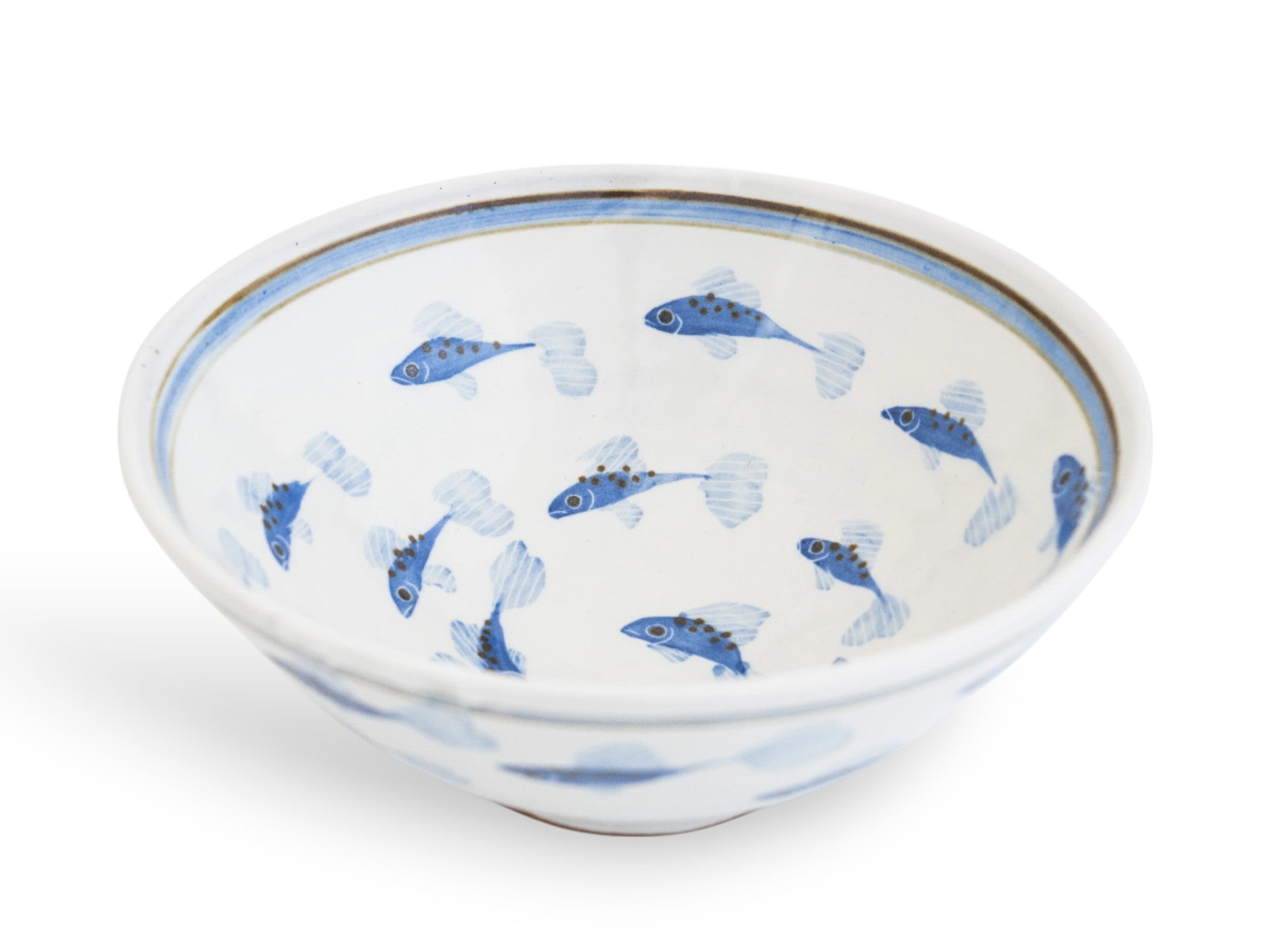 Painted Fish Serving Bowl